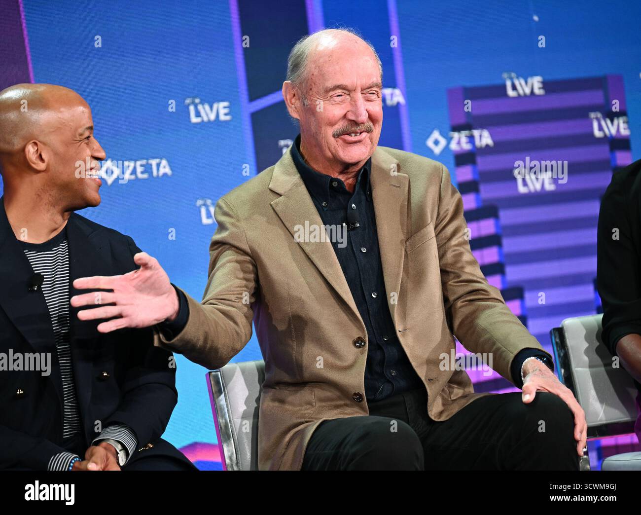 Stan Smith speaks at the Zeta Live conference at Center415 on Thursday ...