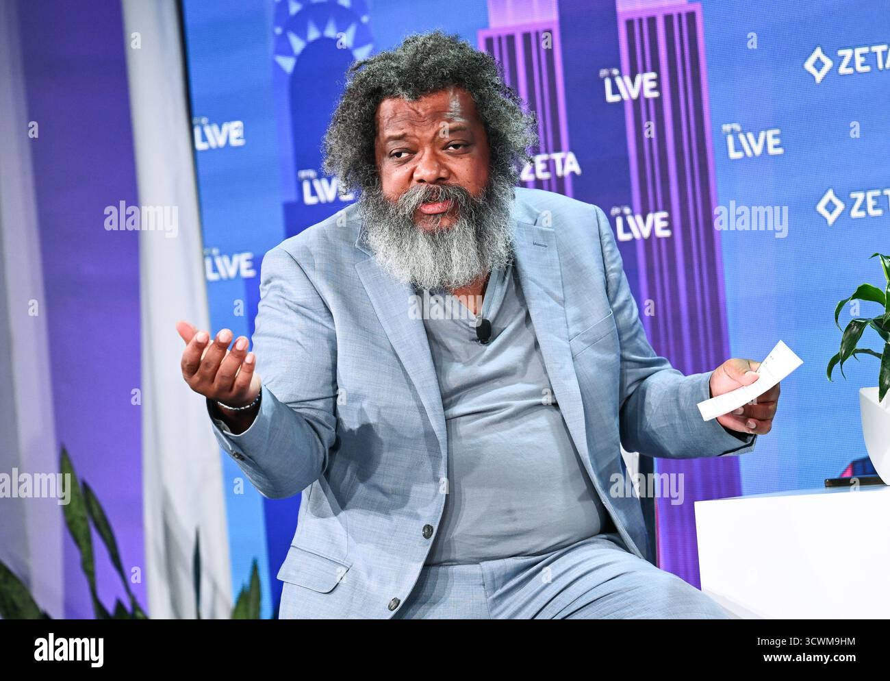 Bonin Bough speaks at the Zeta Live conference at Center415 on Thursday ...