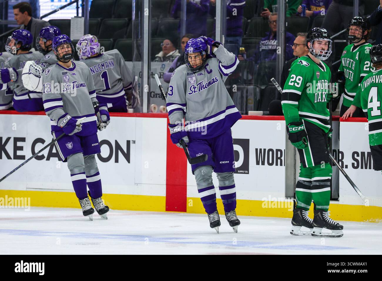 October 12th. 2025: St. Thomas-Minnesota Tommies forward Lucas Wahlin ...