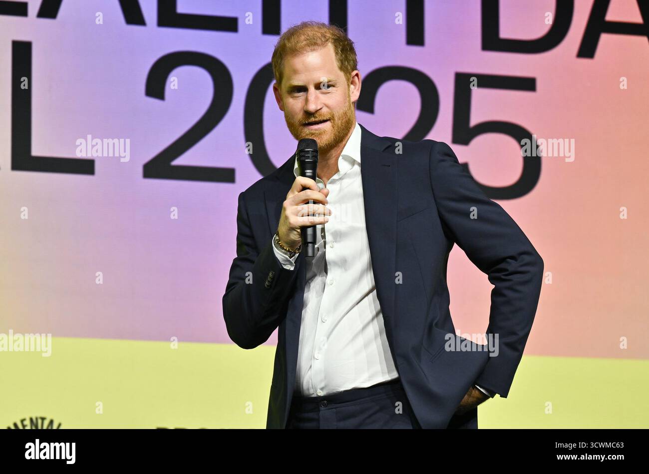 Prince Harry, The Duke of Sussex, speaks at Project Healthy Minds ...