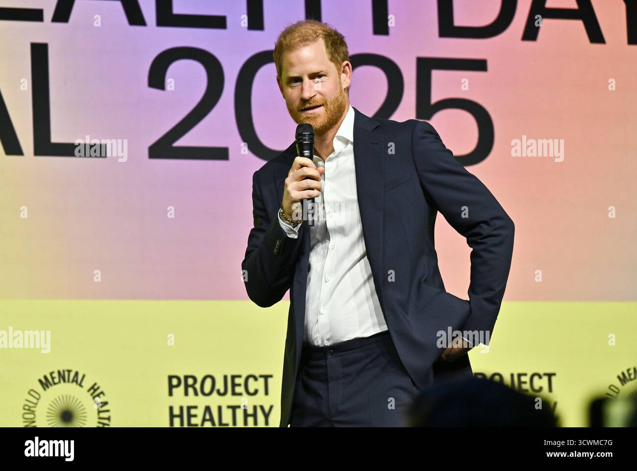 Prince Harry, The Duke of Sussex, speaks at Project Healthy Minds ...