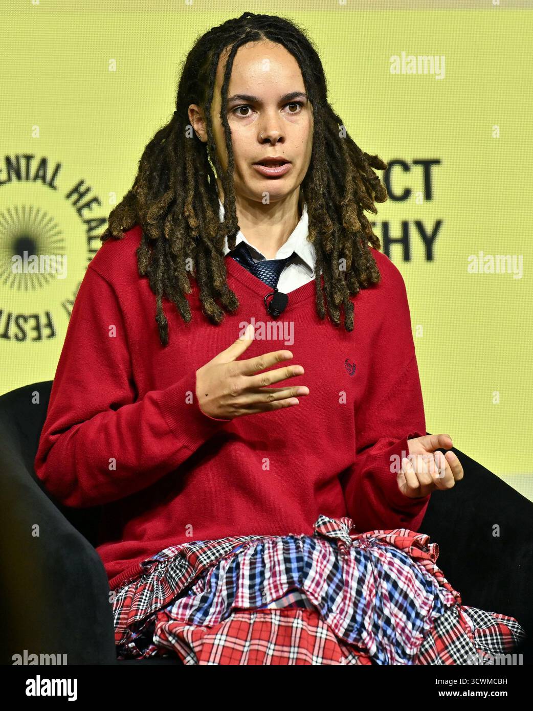 Jayla Stokesberry speaks at Project Healthy Minds' World Mental Health ...
