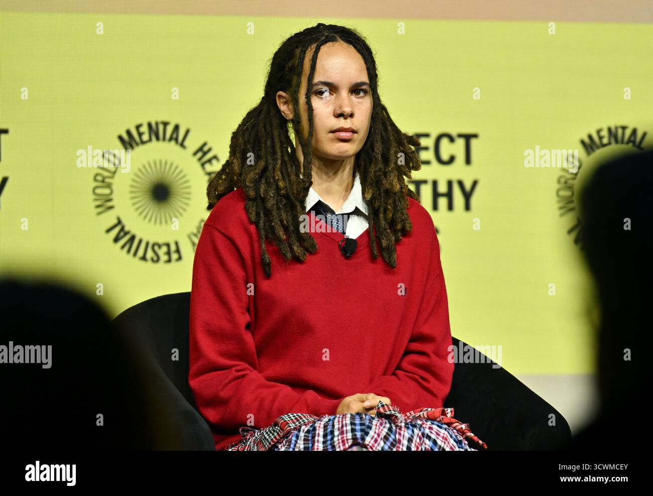 Jayla Stokesberry speaks at Project Healthy Minds' World Mental Health ...