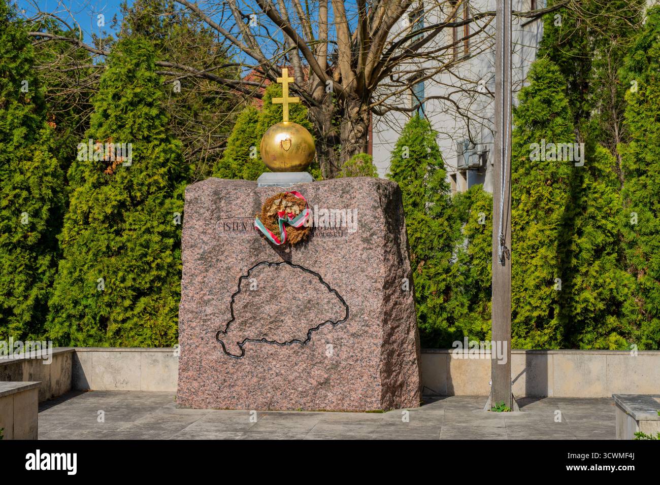 Monument in Bicske, Hungary, commemorating the legacy of the Treaty of ...