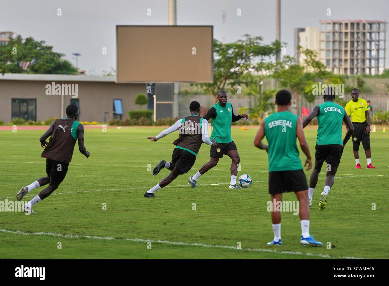 Senegal's players take part in a training session ahead of their 2026 ...