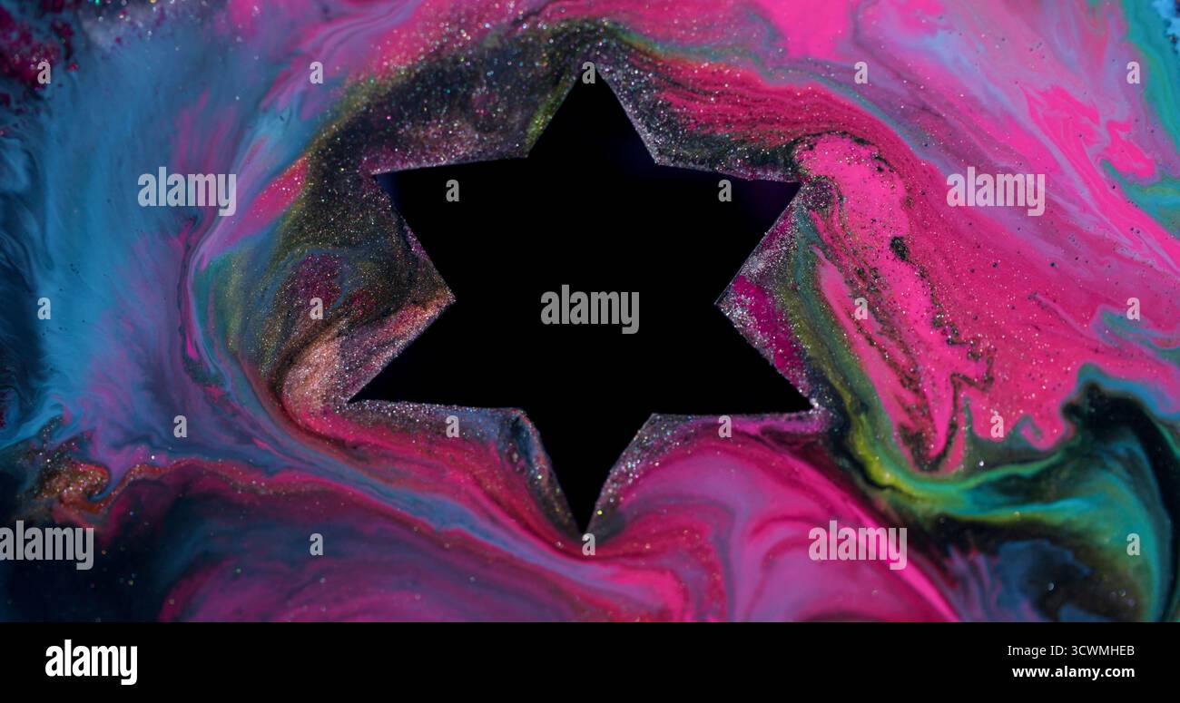 Ink star spill geometric hi-res stock photography and images - Alamy