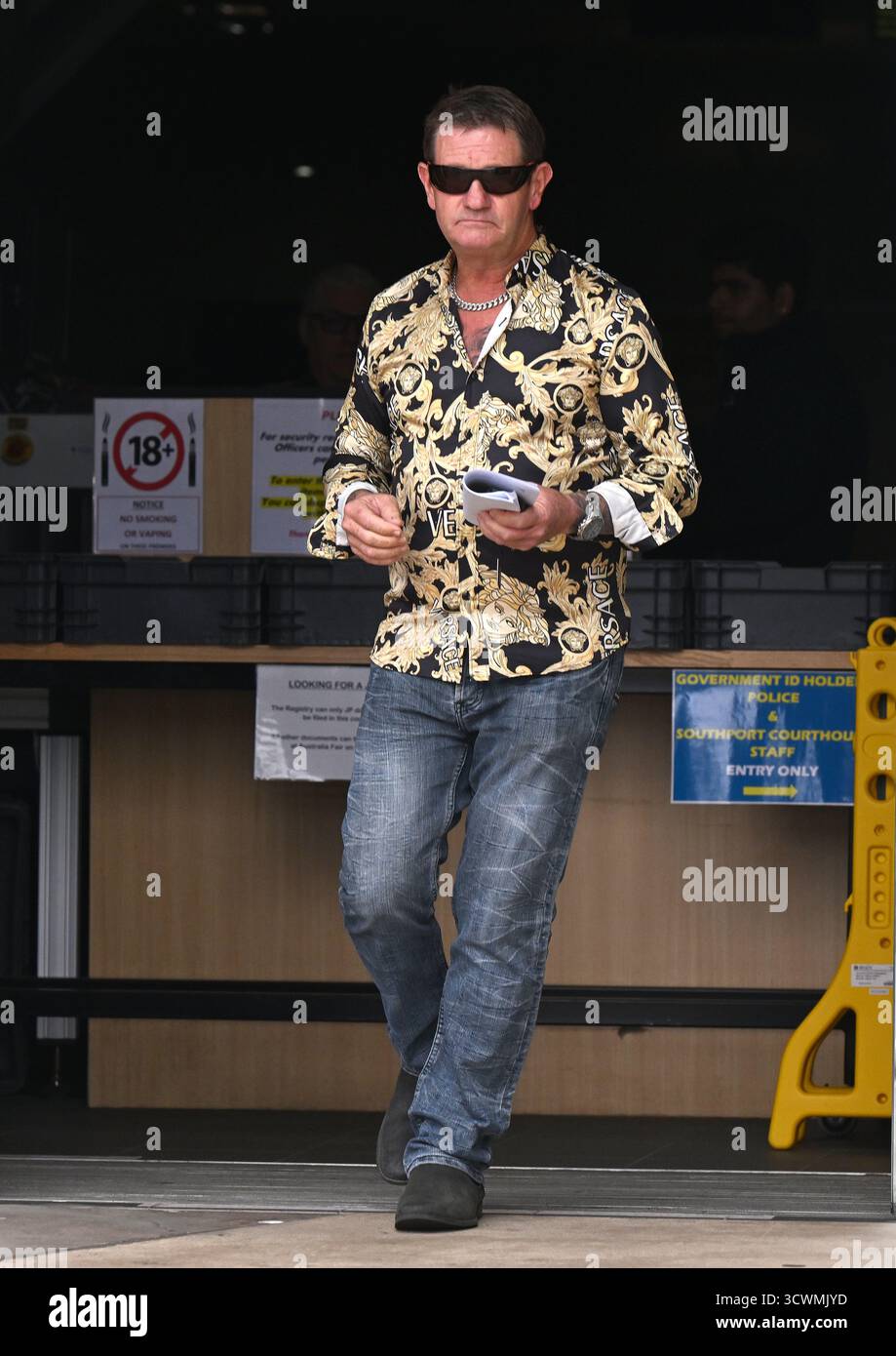 Brisbane, Australia. 13th Oct, 2025. Witness, Dean Morrow is seen ...