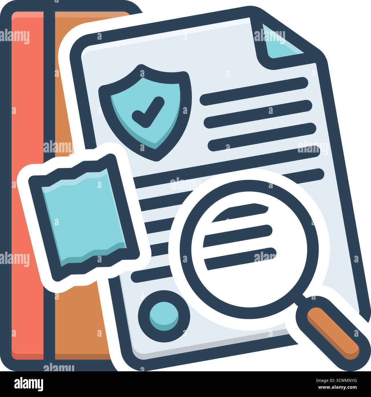 Icon inquiry inspection Stock Vector Images - Alamy