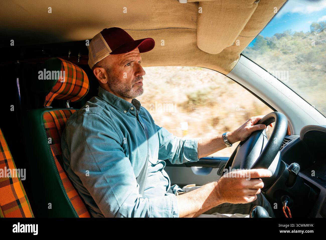 Man driving van on hi-res stock photography and images - Alamy