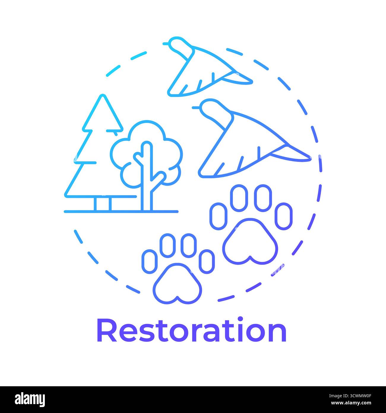 Restoration ecosystem Stock Vector Images - Alamy
