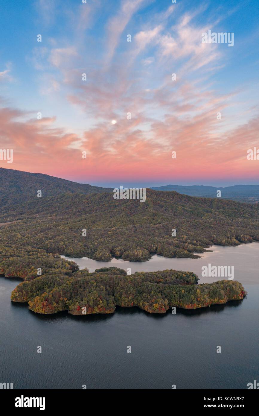 Autumn scenerty of the Mopanshan scenic area in Harbin City, northeast ...