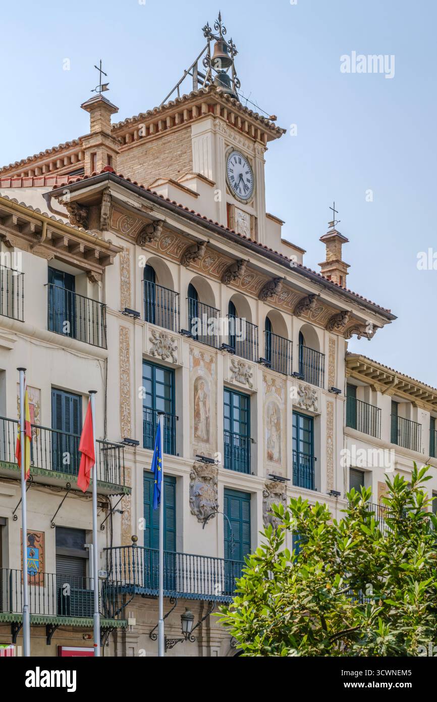 Ornate historic building with clock tower and decorative baroque facade ...
