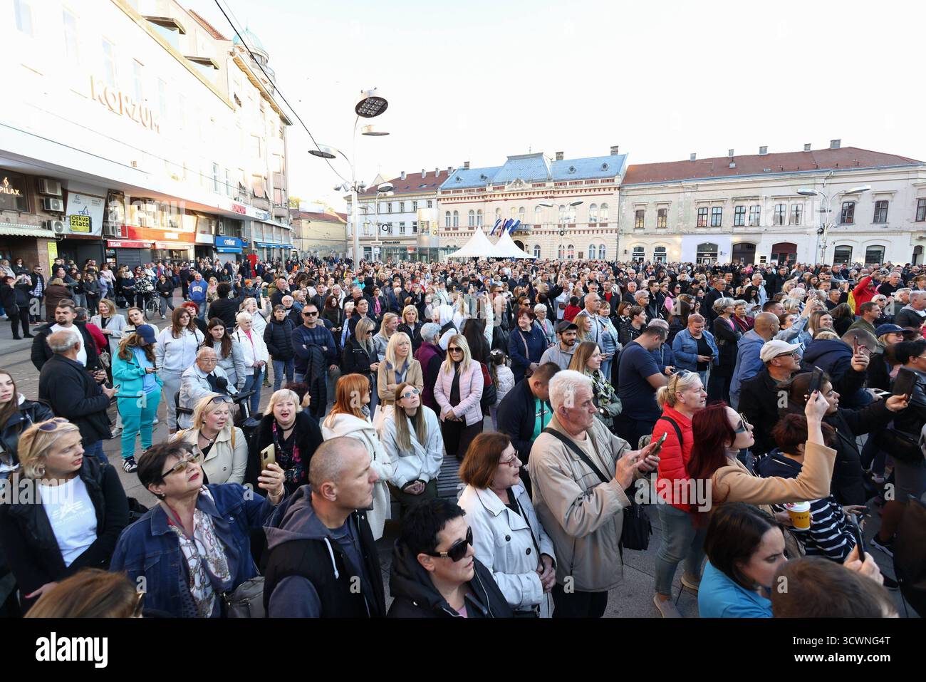Osijek, Craotia, 121025. A musical program in honor of the deceased ...