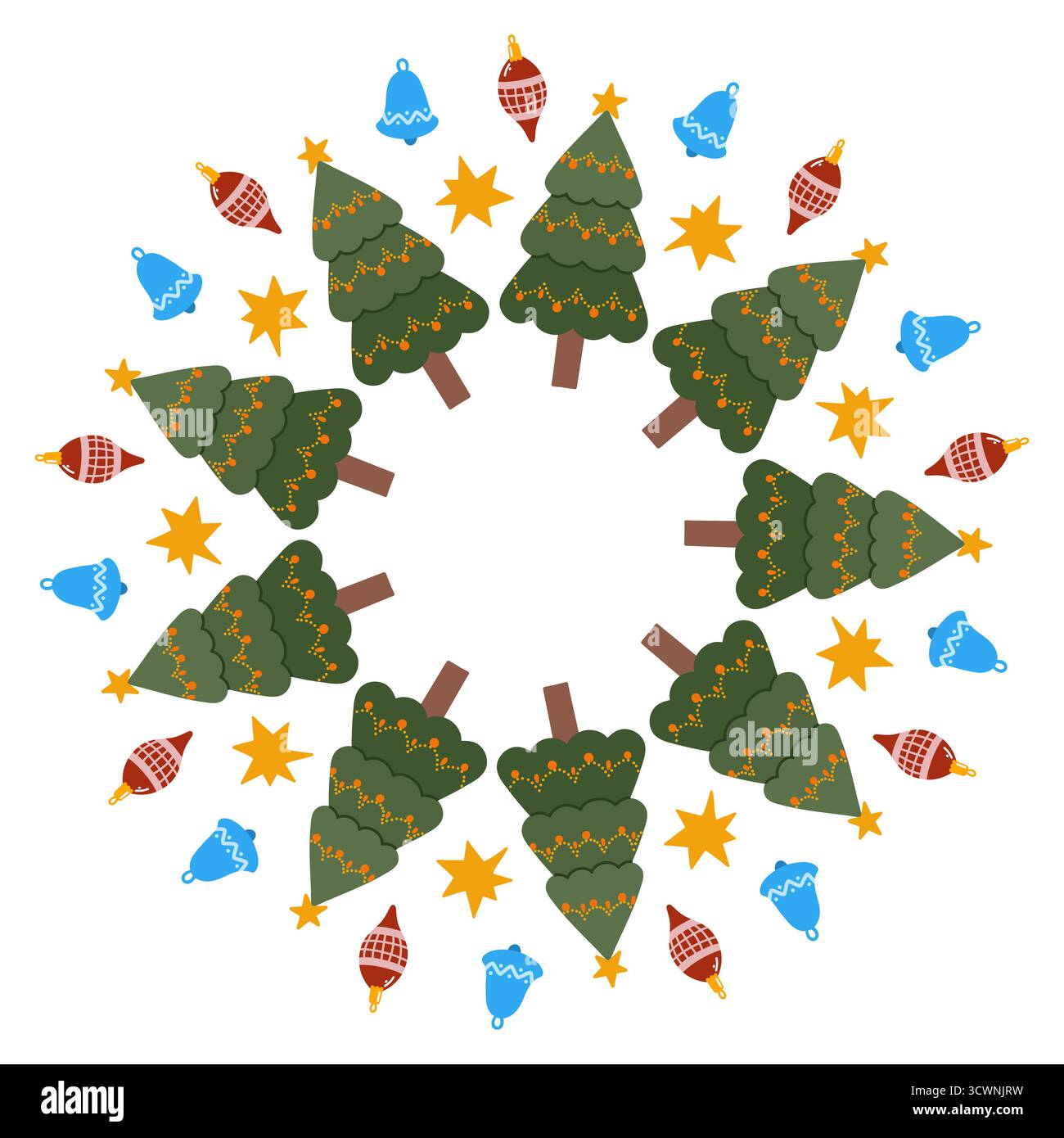 Toy christmas trees decor Stock Vector Images - Alamy