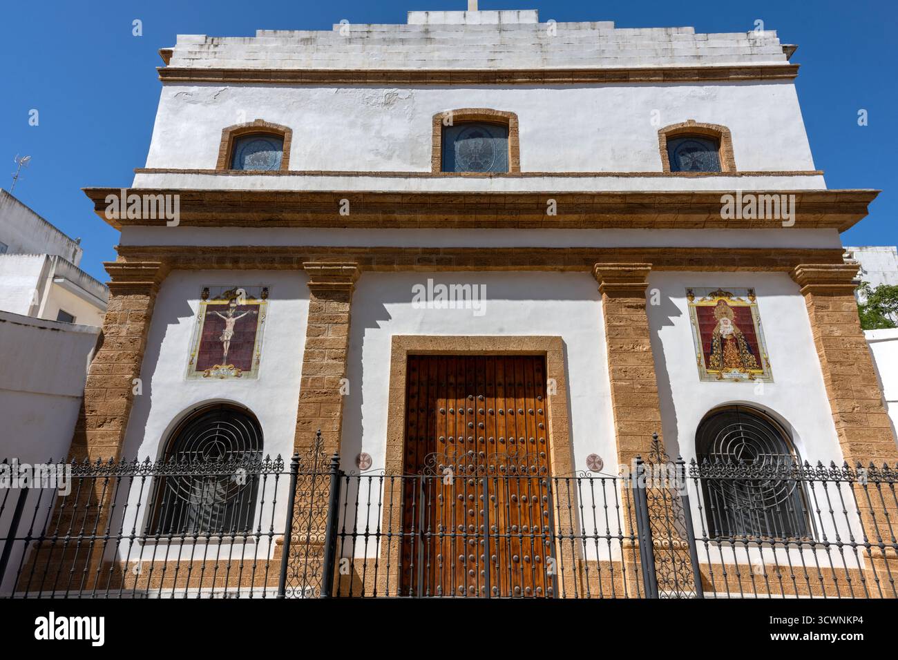 Photograph of the typical architecture of Cadiz, Andalusia, Spain ...
