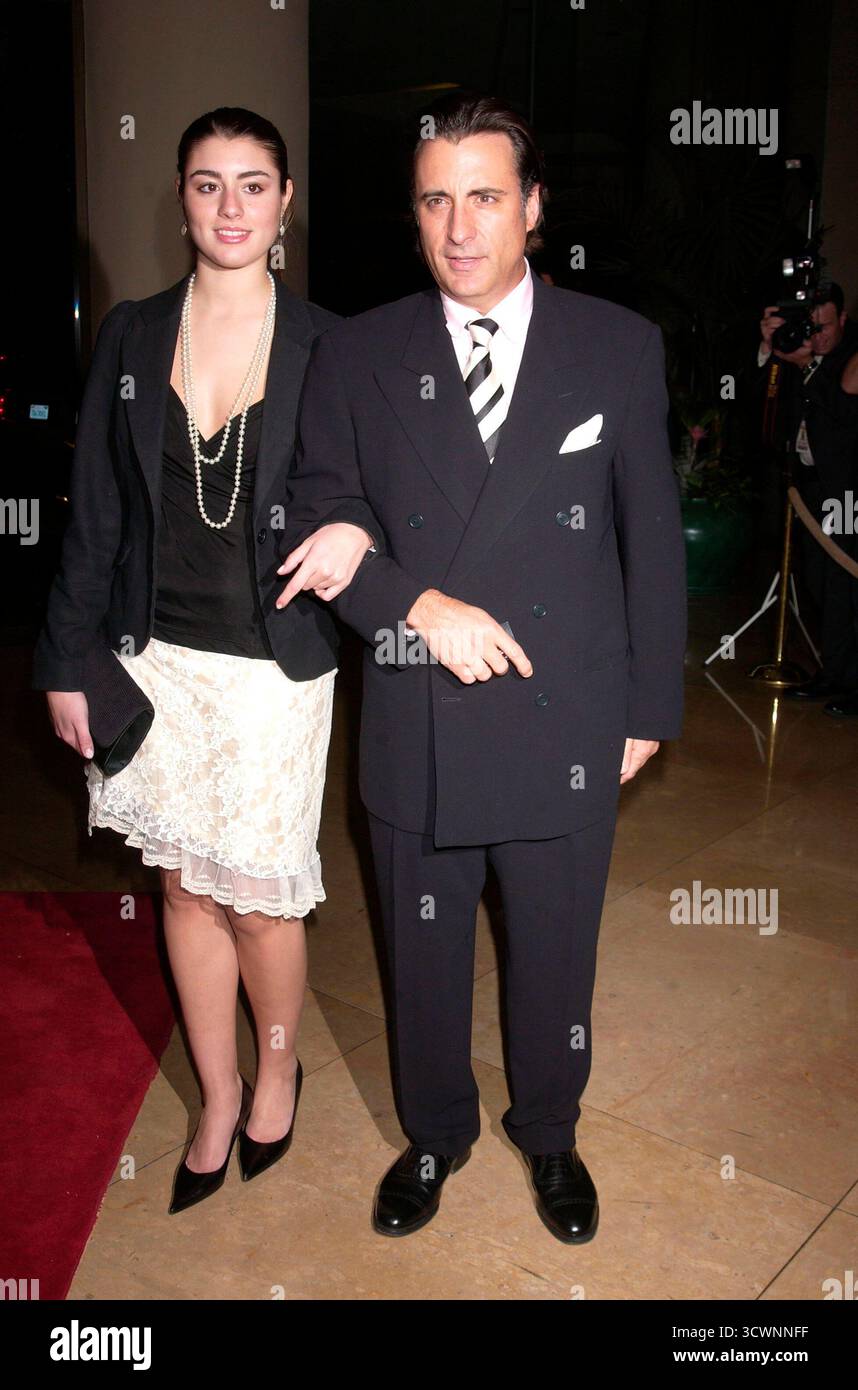 Andy Garcia and daughter Dominque at the Hollywood Awards Gala Ceremony ...