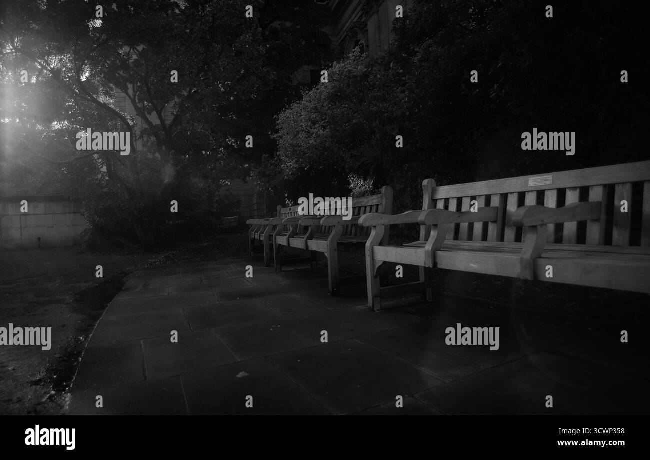 Quiet evening scene Black and White Stock Photos & Images - Alamy