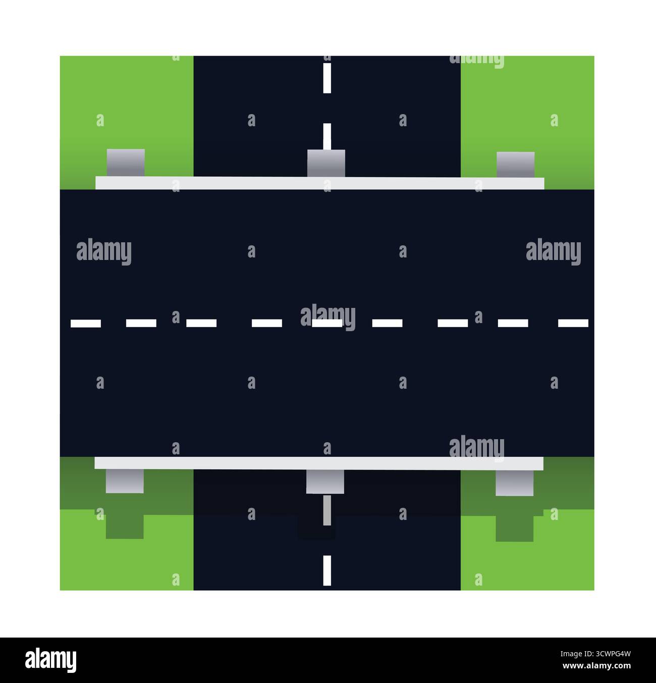 Top view of city map. Crossroads of urban streets with traffic ...