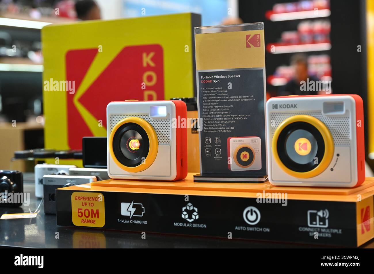 Kodak, the Japanese brand products display at the exhibition of Hong ...