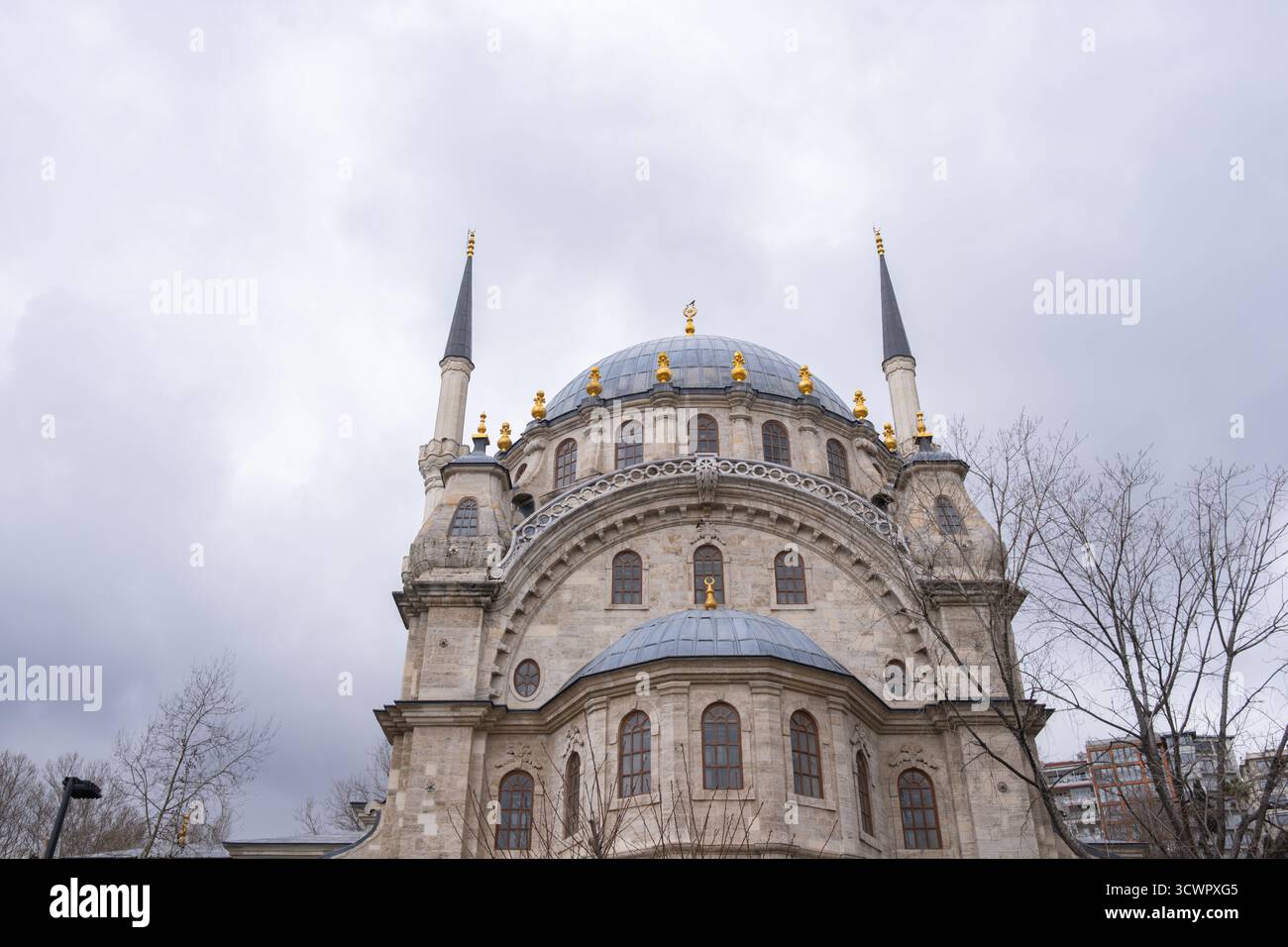 Historic Nusretiye mosque, a significant landmark in Istanbul ...