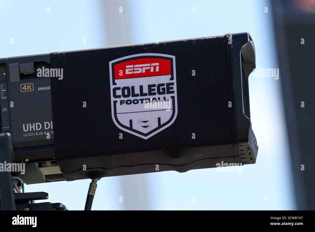 DALLAS, TX - OCTOBER 11: The ESPN College Football logo is displayed on ...