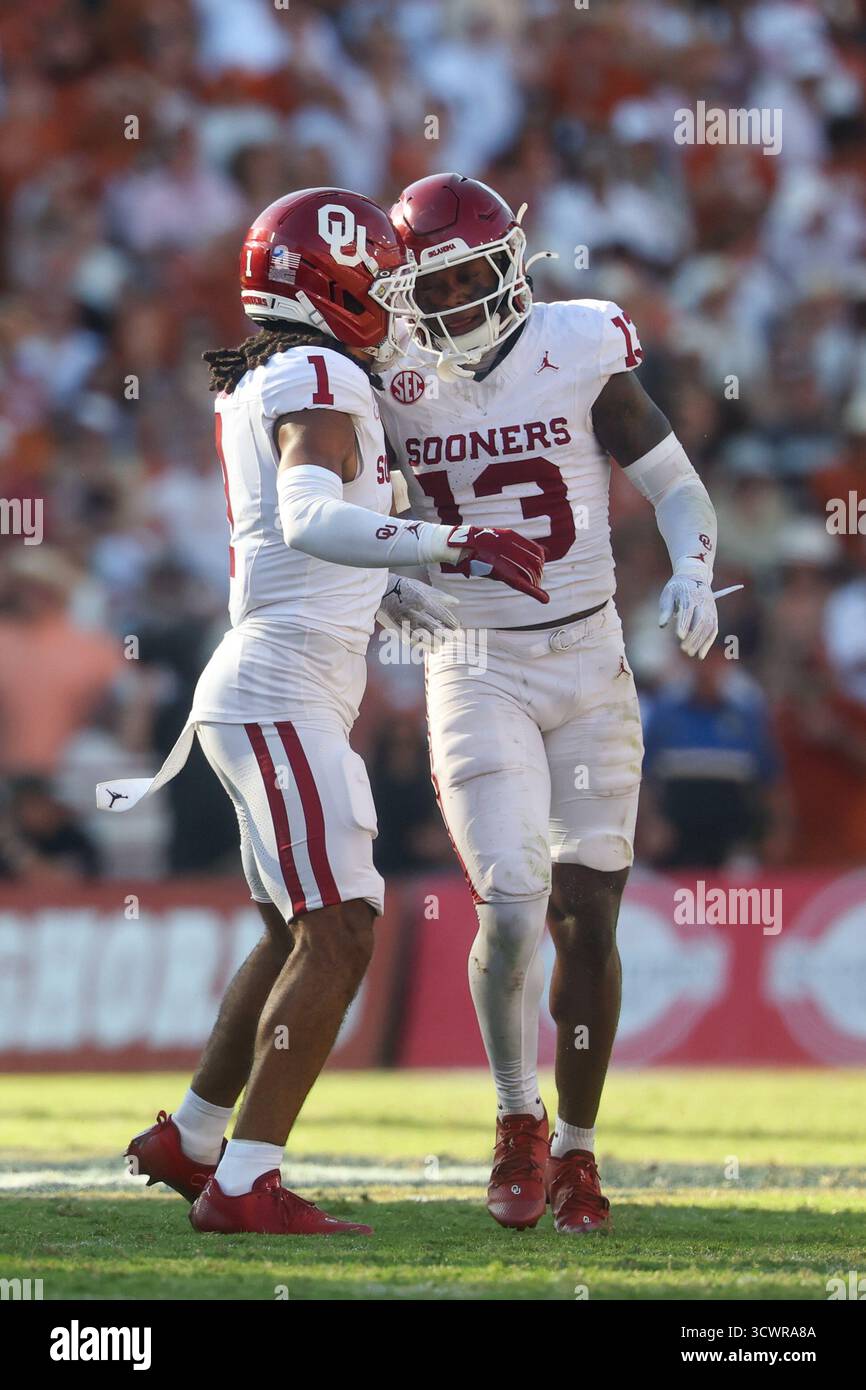 DALLAS, TX - OCTOBER 11: Defensive Back Reggie Powers III #13 of the ...