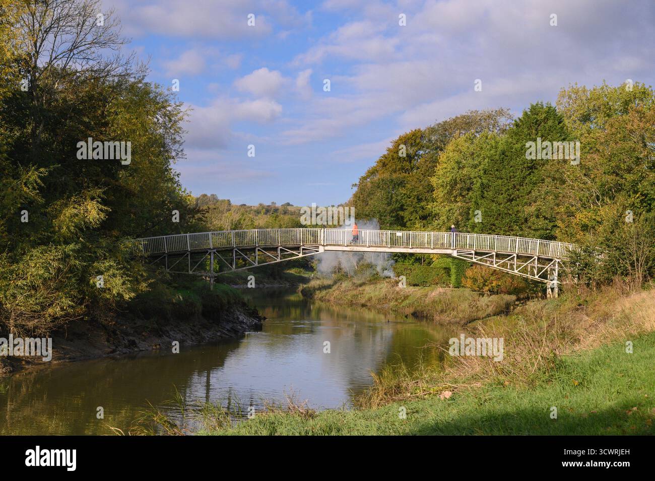 Footbridge over the River Ouse Lewes East Sussex England UK Stock Photo ...
