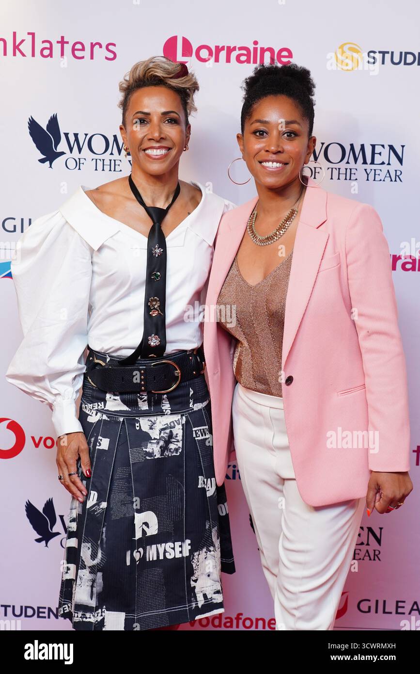 Kelly Holmes and Ebony-Jewel Rainford-Brent arrive for the Women of the ...