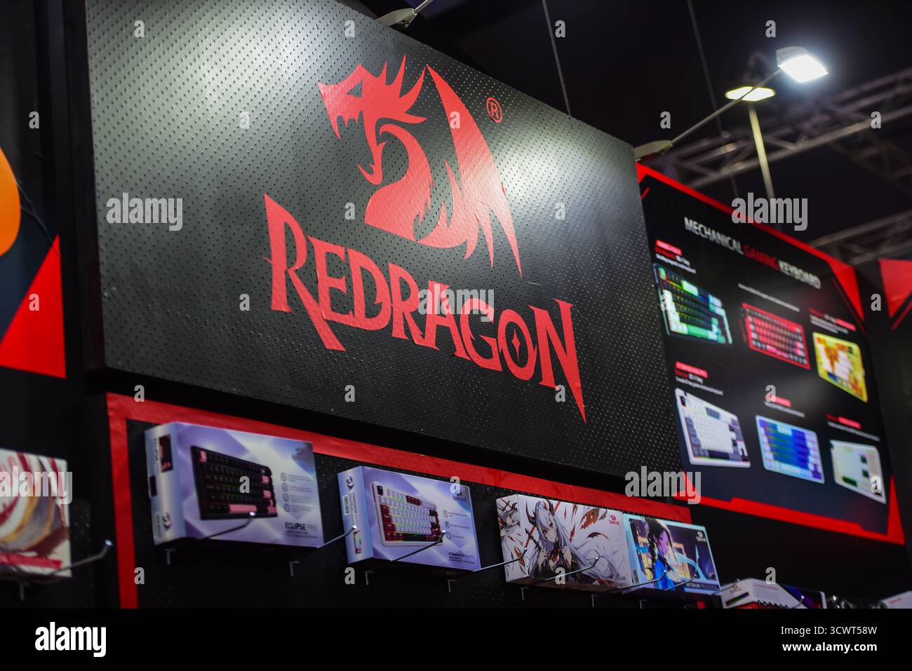 Reddragon keyboard brand is seen at the PAX Aus 2025, international ...