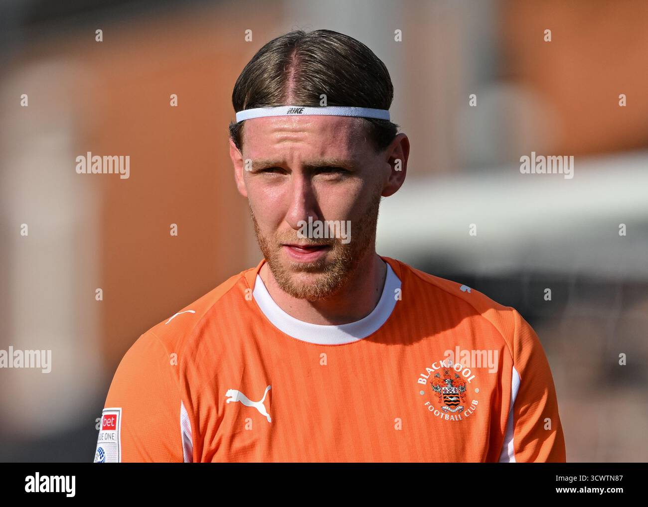Blackpool’s Josh Bowler during the Sky Bet League One match at Edgeley ...
