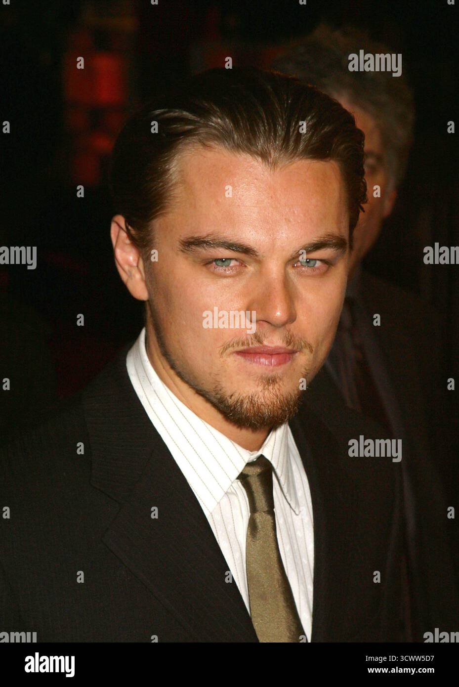 Leonardo DiCaprio arriving at the premiere of "Gangs of New York." New York, 9 December 2002 ...
