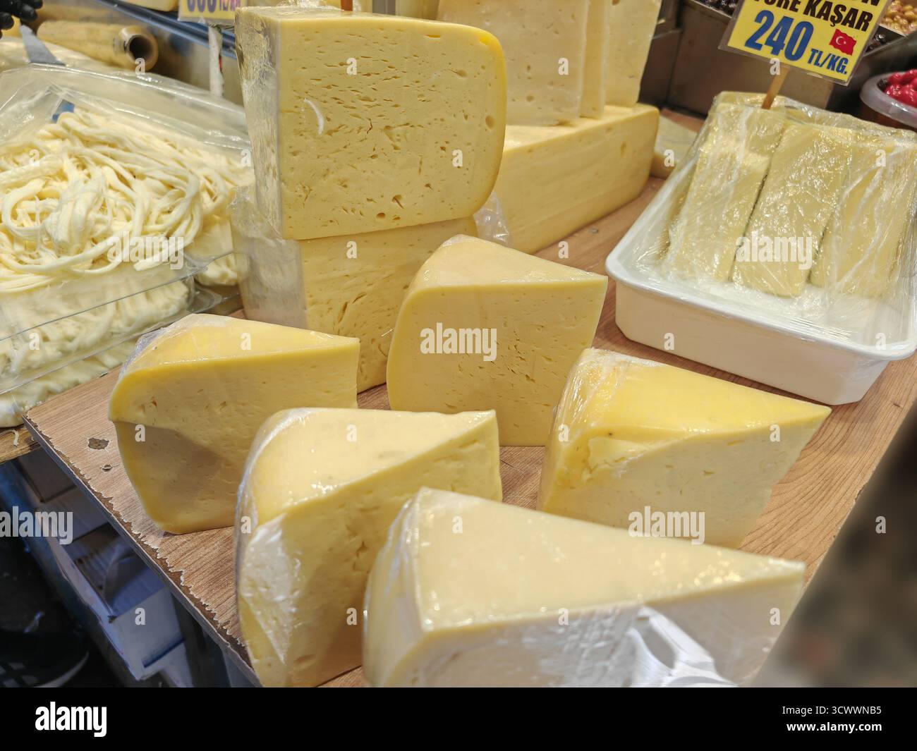 Cut blocks cheese on hi-res stock photography and images - Alamy