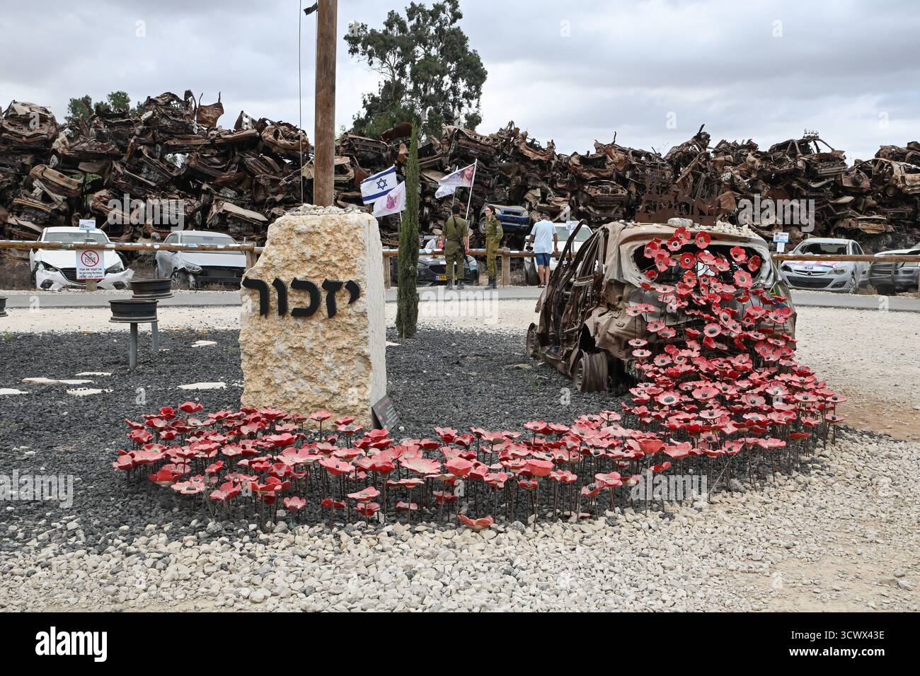 The cemetery of vehicles used during the Nova event. Near Tkuma, near ...