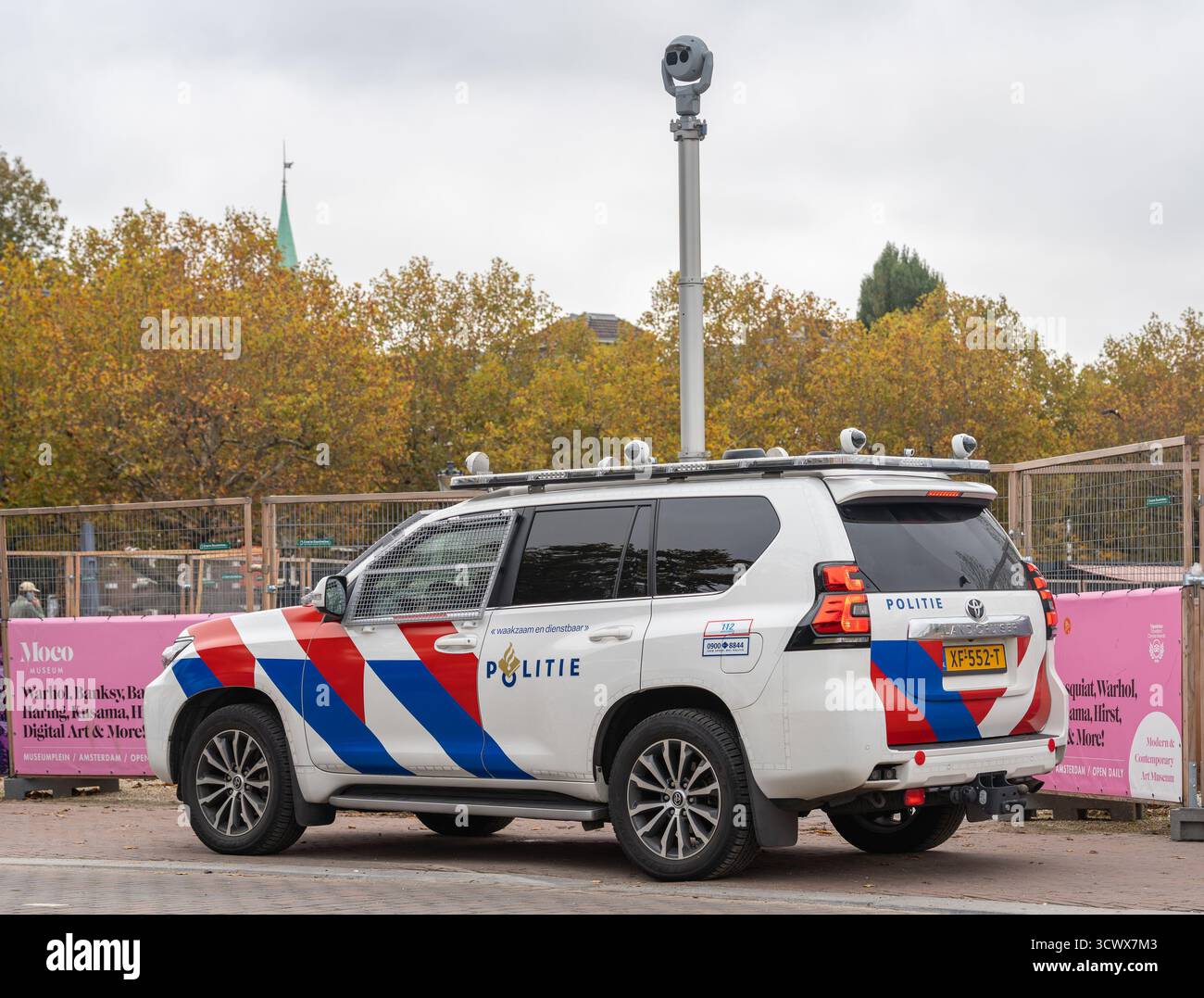 Amsterdam, The Netherlands, 12.10.2025, Dutch Police Car Equipped with ...