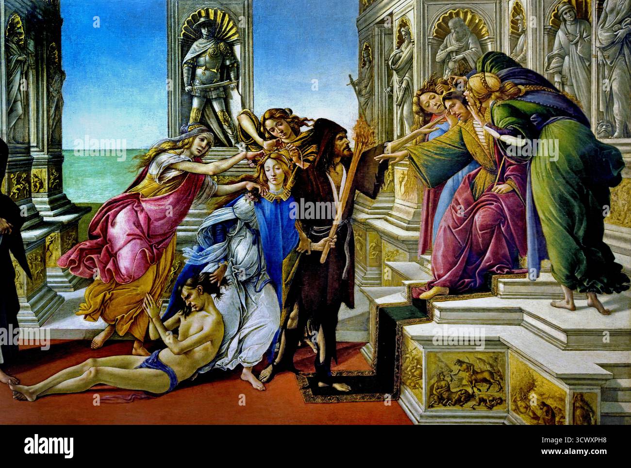 Calumny of Apelles 1495 Sandro Botticelli ( Alessandro di Mariano ...