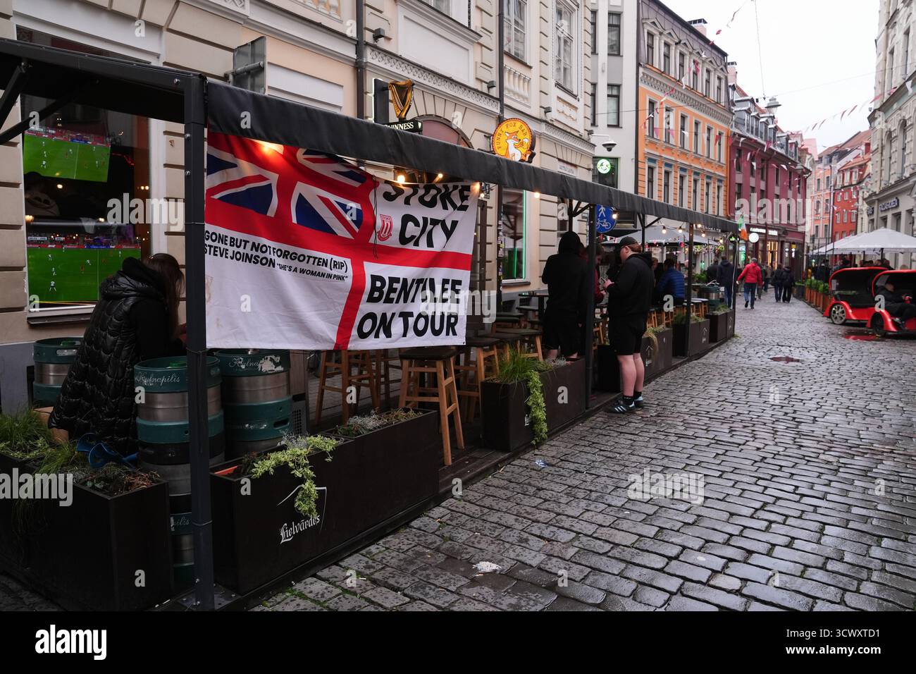 England fans in Riga, Latvia, ahead of tomorrows FIFA World Cup ...