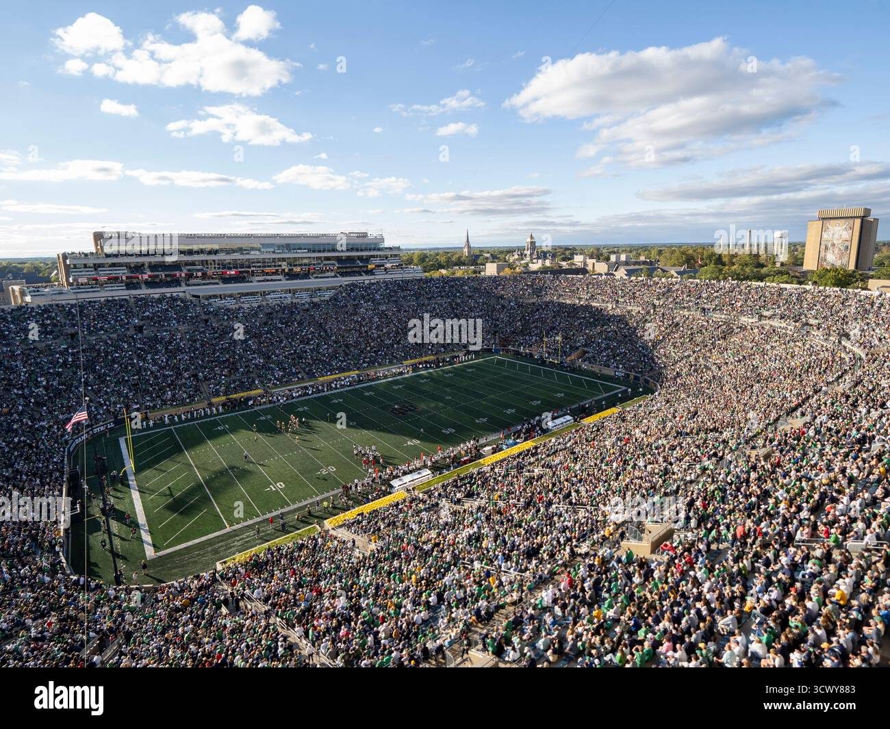 SOUTH BEND, IN - OCTOBER 11: A general view of a sell out crowd in ...