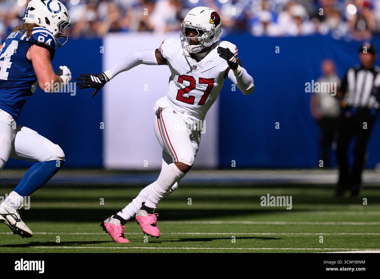 Arizona Cardinals inside linebacker Akeem Davis-Gaither (27) runs ...