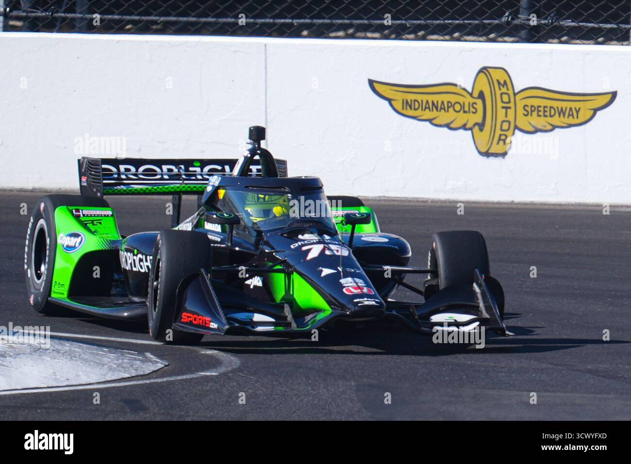 Race driver Mick Schumacher drives through a turn as he participates in ...