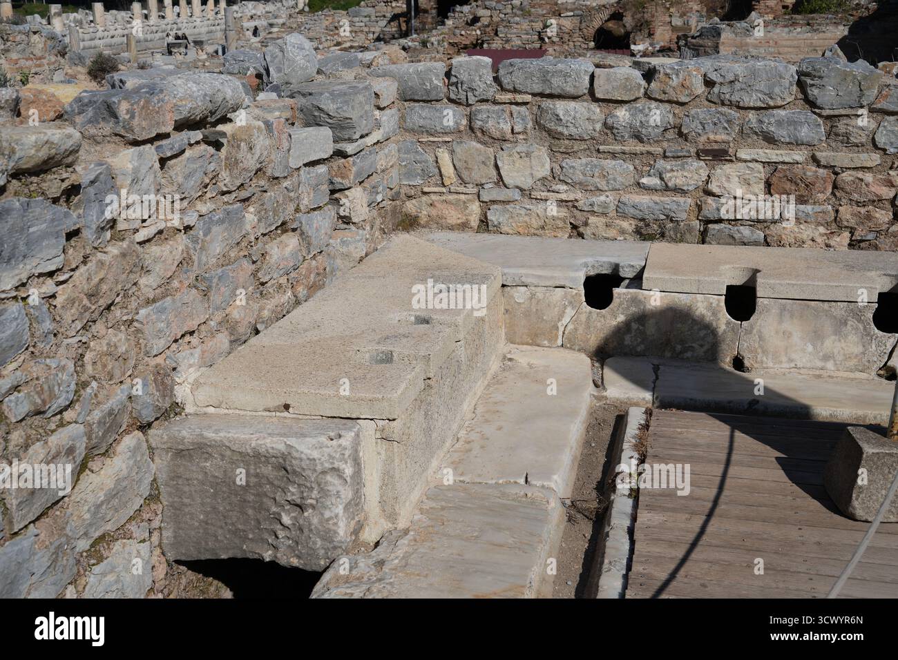 The Rimska Latrina, ancient toilets Stock Photo - Alamy