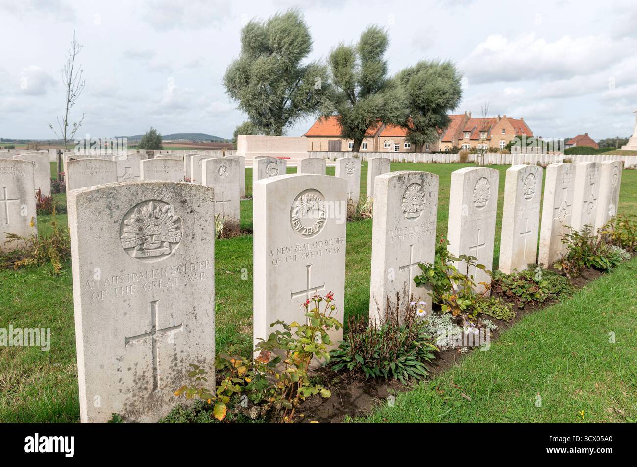 Mesen Belgium September 2025 Messines Ridge British Cemetery, a First ...