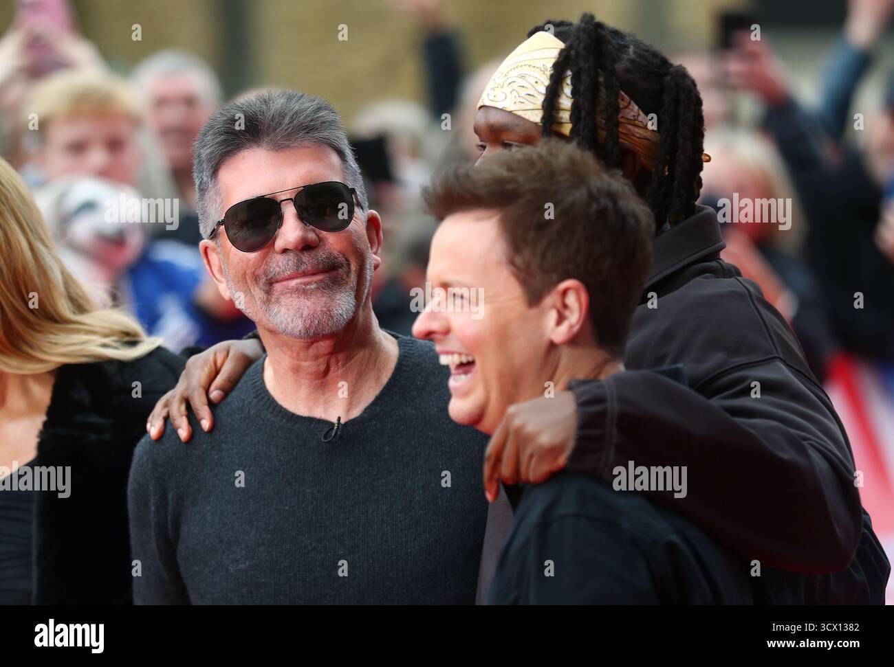 Simon Cowell (left) arriving for the Britain's Got Talent auditions at ...