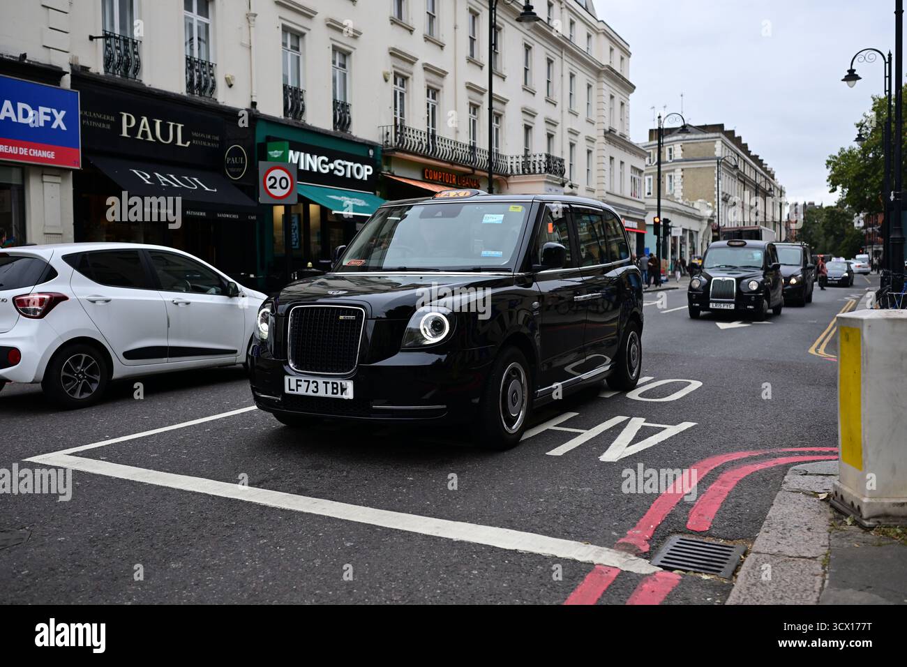 London, United Kingdom, October 7 2025. Classic Black London Taxi Cab ...