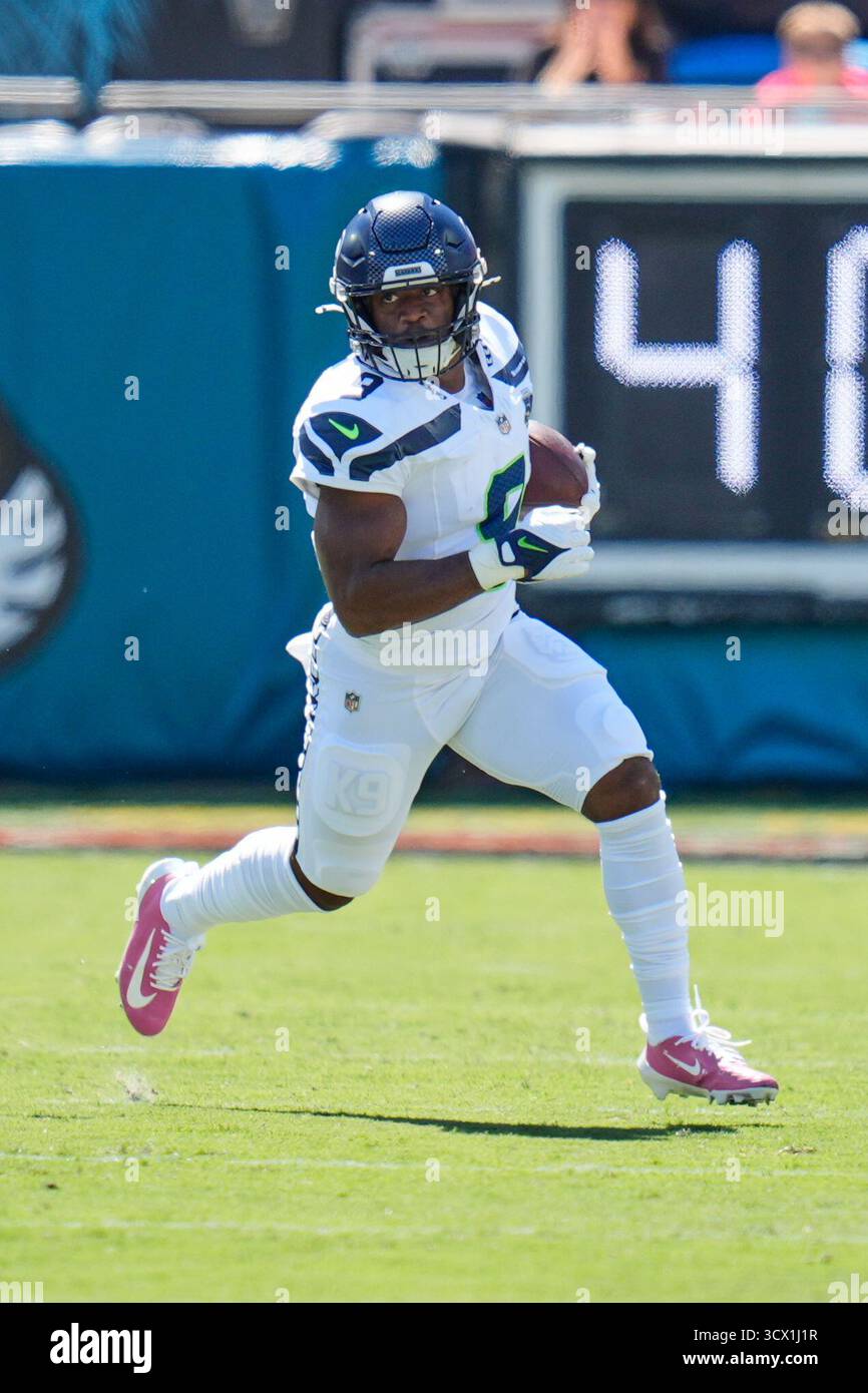 Seattle Seahawks running back Kenneth Walker III gains yardage against ...