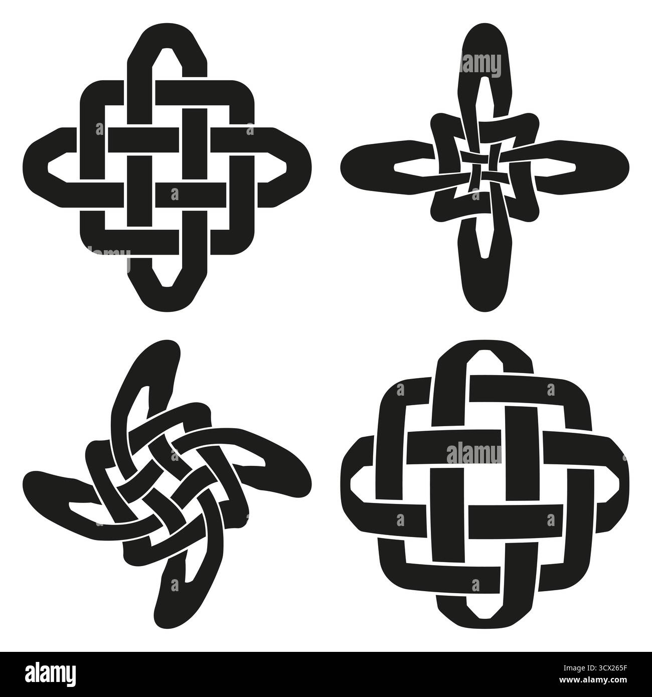 Intricate patterns intertwined shapes Cut Out Stock Images & Pictures ...