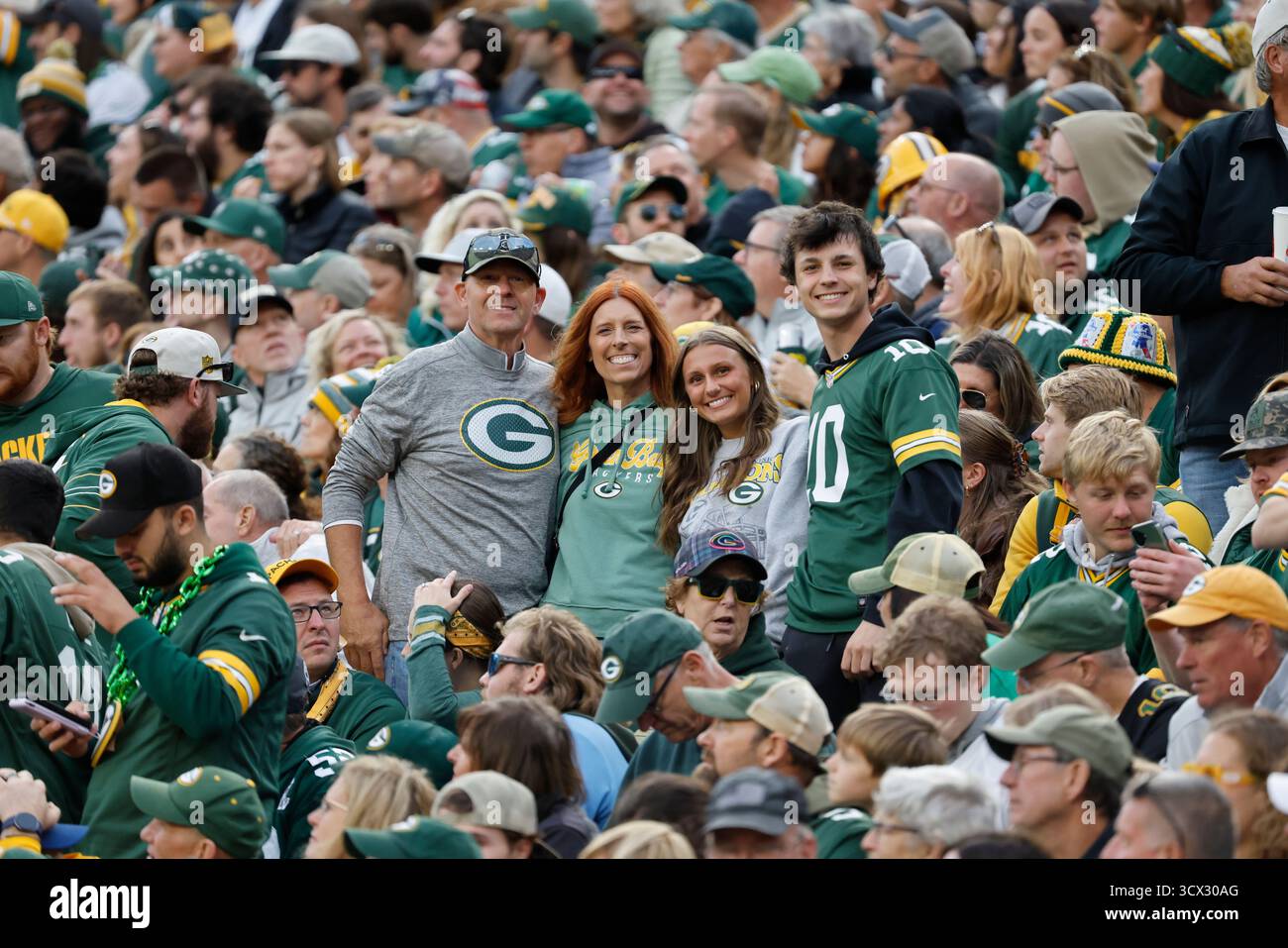 Green Bay Packers fans during an NFL football game Sunday, Oct. 12 ...