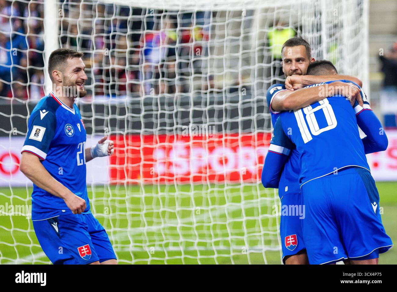 Trnava, Slovakia, 13. October, 2025. Pictured left to right Matus Bero ...