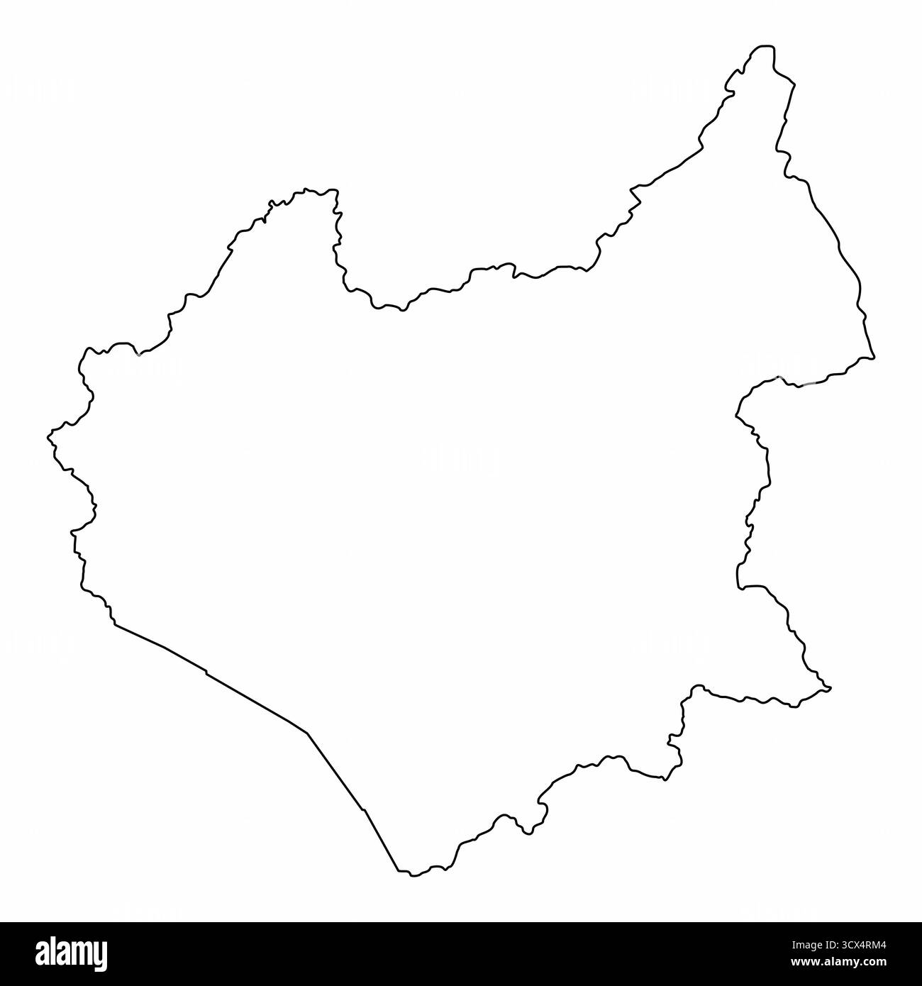Leicestershire vector outline map hi-res stock photography and images ...