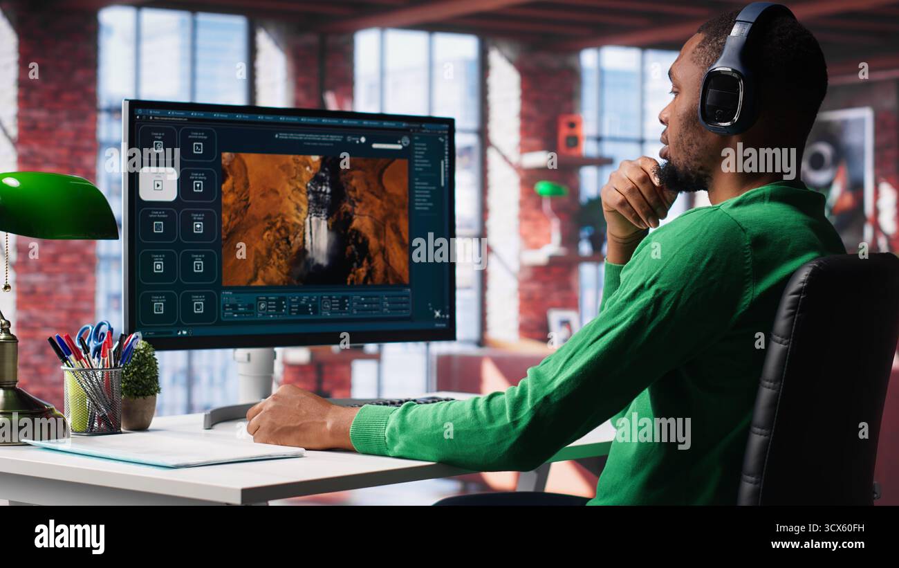 African american guy exploring generative AI art and deep learning ...