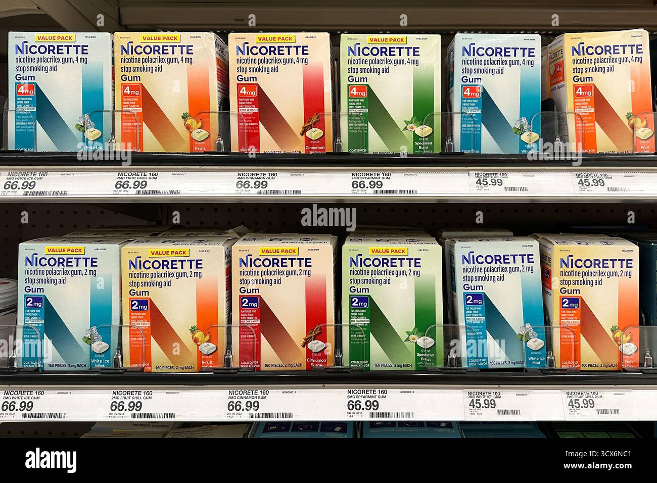 Novi, Michigan, US - 5 Oct 2025 : A full, well-stocked retail shelf ...